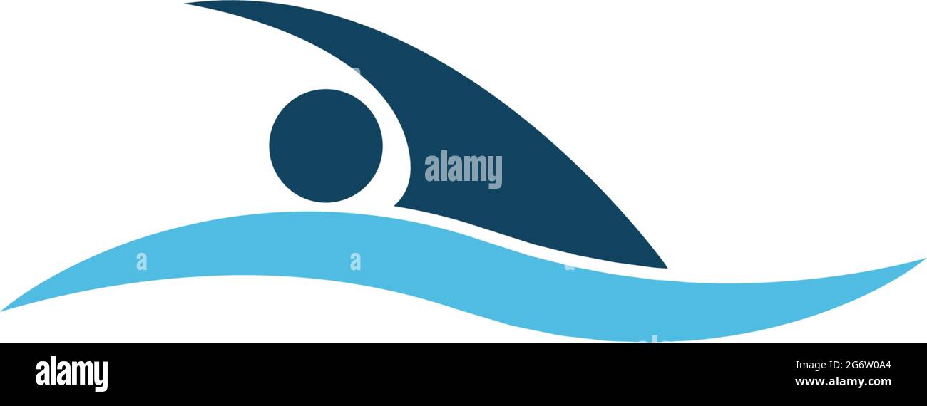 Swim. Swimming icon logo design concept illustration vector Stock ...