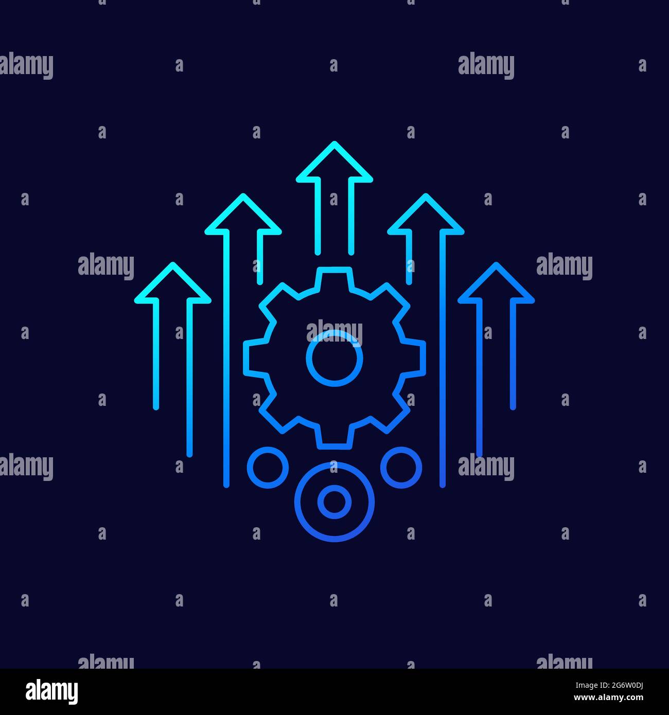 efficiency or efficient process line icon, vector Stock Vector Image ... efficiency or efficient process line icon, vector Stock Vector Image ...