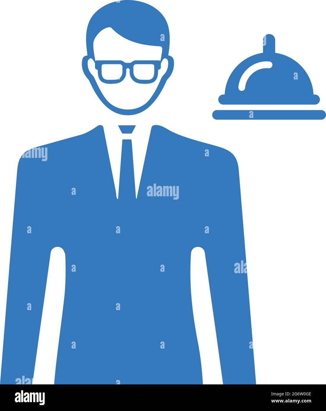 Service, servant icon - Simple editable vector EPS file Stock Vector ...