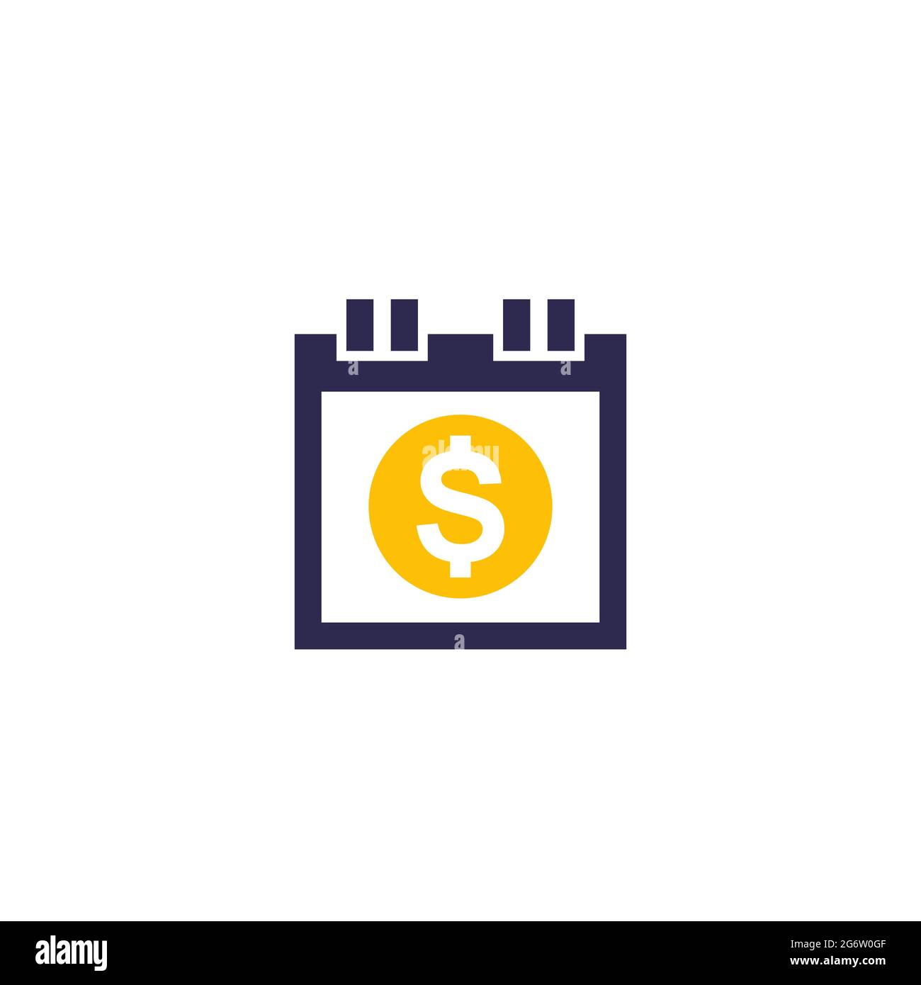 payment schedule icon on white Stock Vector Image & Art - Alamy