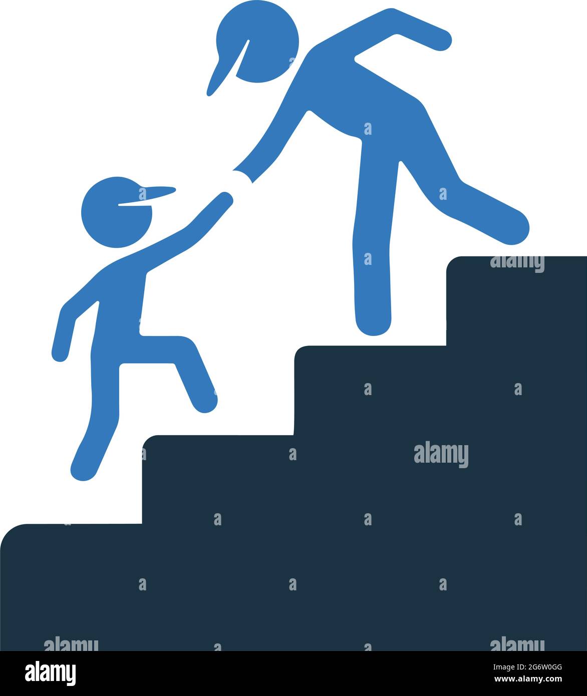 Stair steps, help icon - Simple editable vector EPS file Stock Vector ...