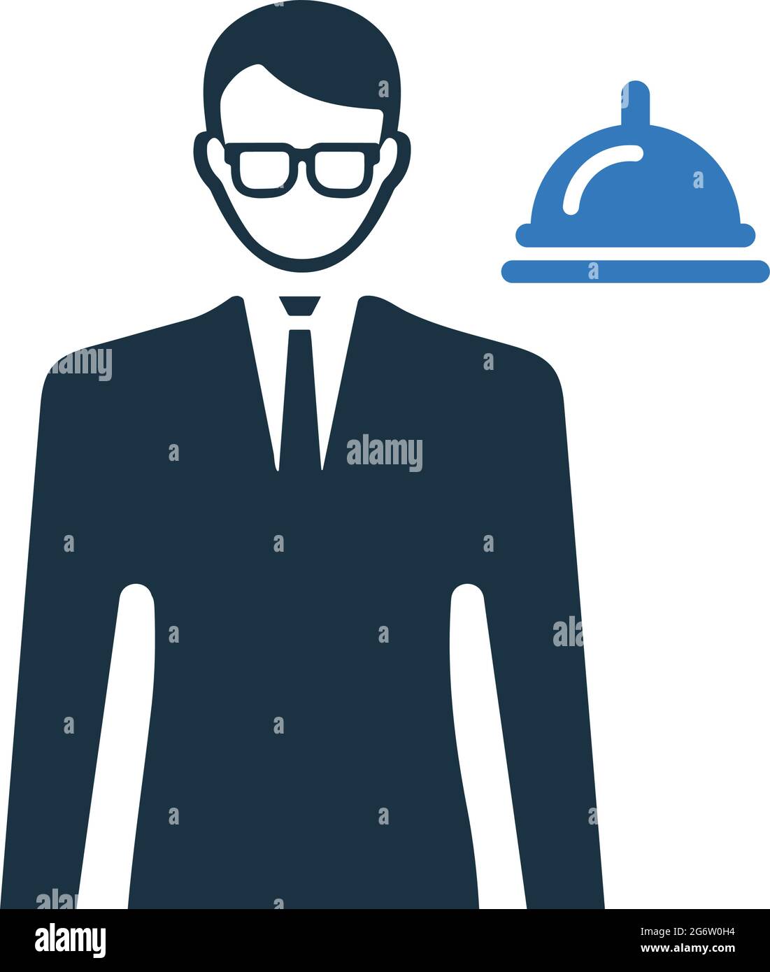 Service, servant icon - Simple editable vector EPS file Stock Vector ...