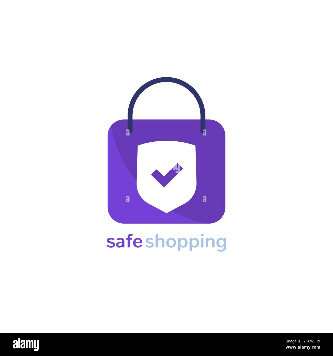 safe shopping vector logo for a shop Stock Vector Image & Art - Alamy