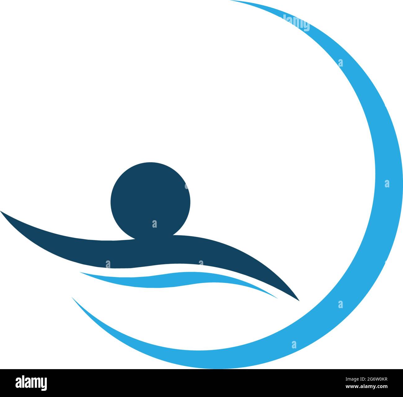 Swim. Swimming icon logo design concept illustration vector Stock ...