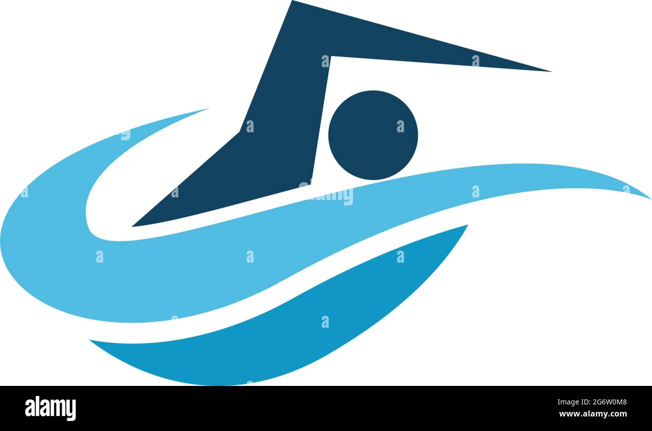 Swim. Swimming icon logo design concept illustration vector Stock ...