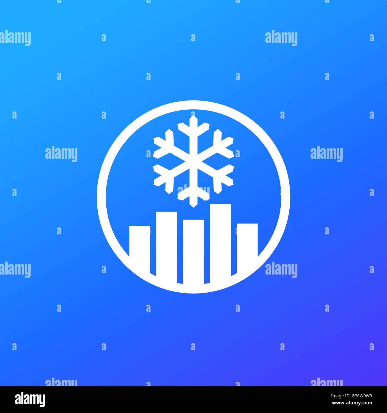 freeze level control icon with a graph Stock Vector Image & Art - Alamy