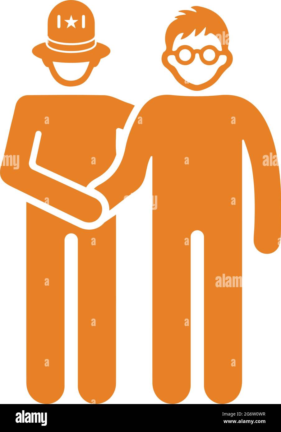 Handshake relationship icon perfect Stock Vector Images - Alamy