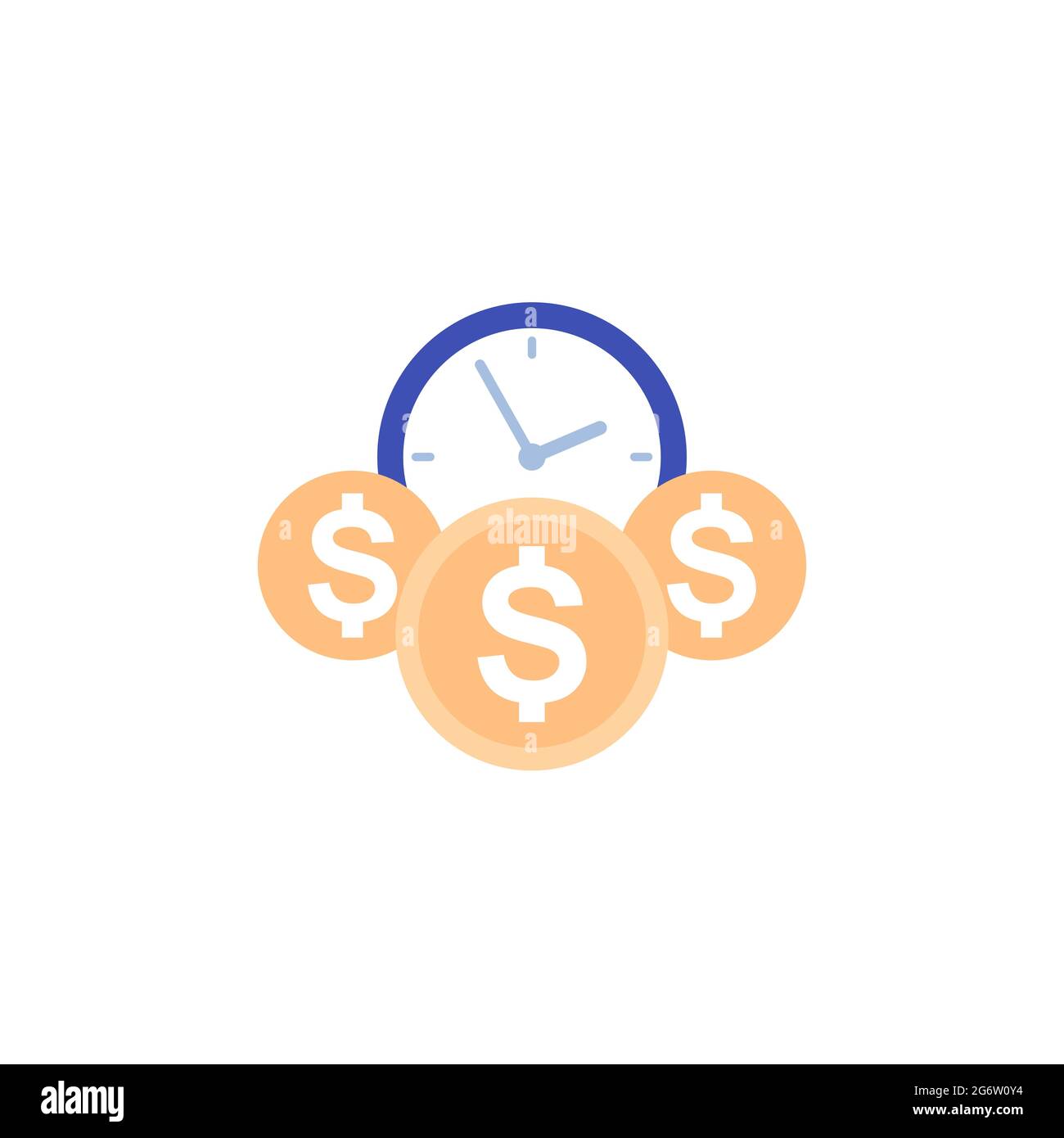 time and money vector icon Stock Vector Image & Art - Alamy