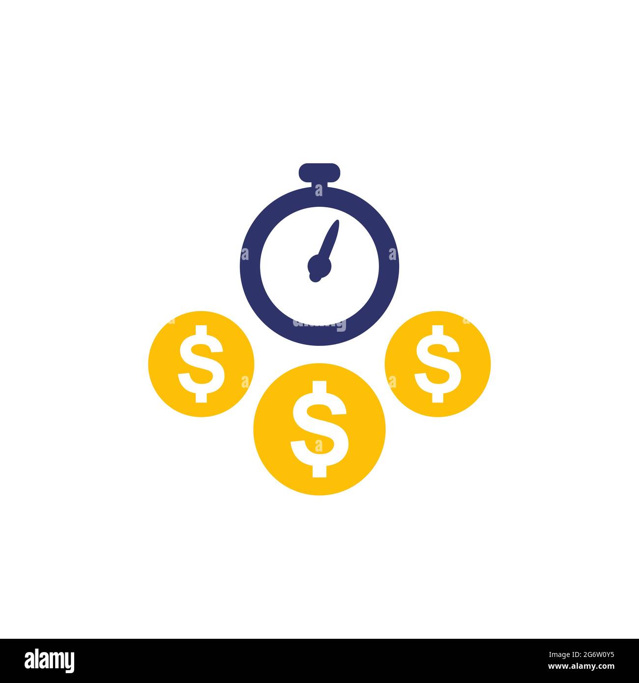 fast loan, money icon on white, vector Stock Vector Image & Art - Alamy