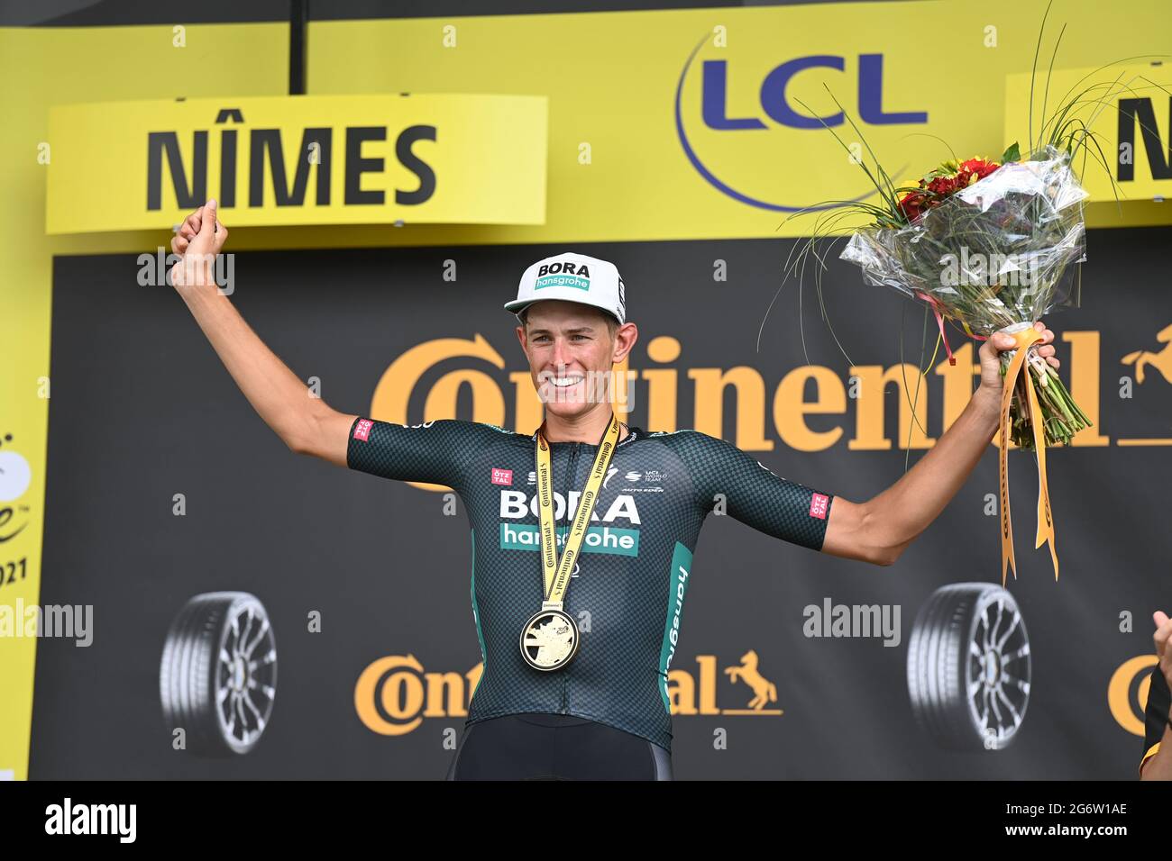 POLITT Nils (GER) of BORA - HANSGROHE wins stage 12 of the Tour de ...