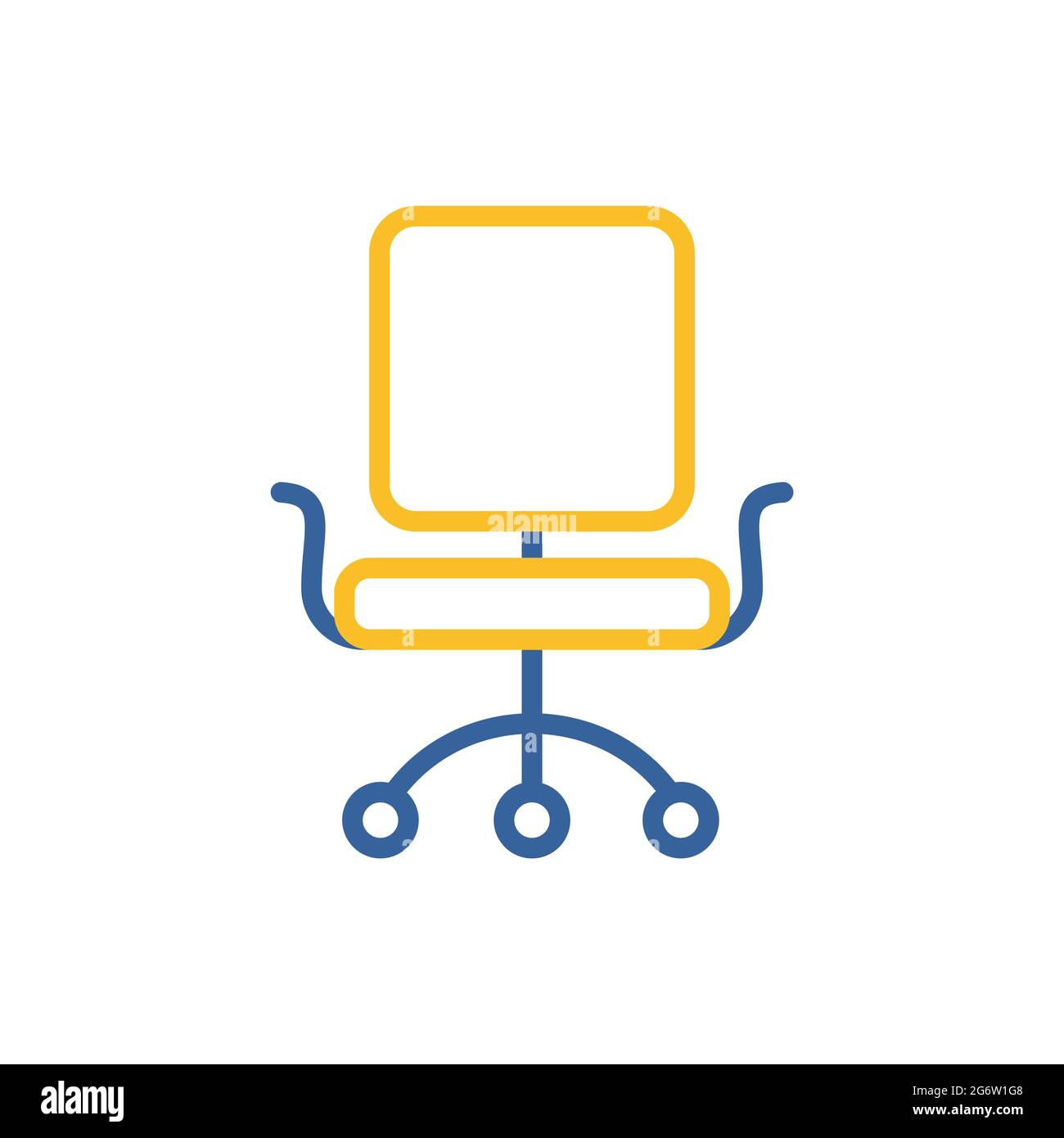 Office Chair outline icon. Business sign. Graph symbol for your web ...