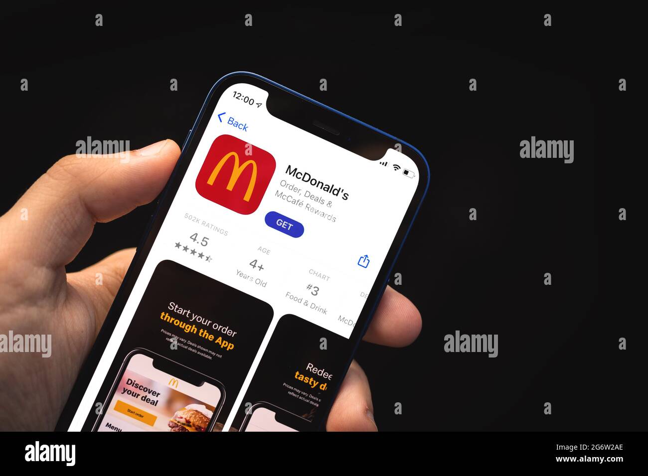 Mcdonalds app icon hi-res stock photography and images - Alamy