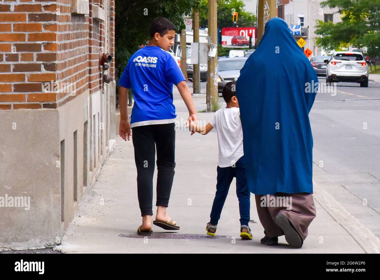 Immigrants, Montreal Canada Stock Photo - Alamy