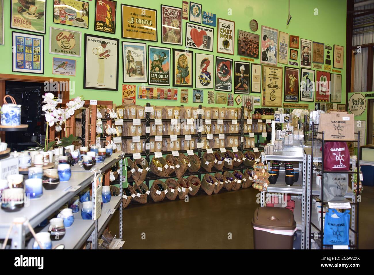 Oahu, HI. U.S.A. 6/2/2021. Green World Coffee Farm. Green Farm is a ...