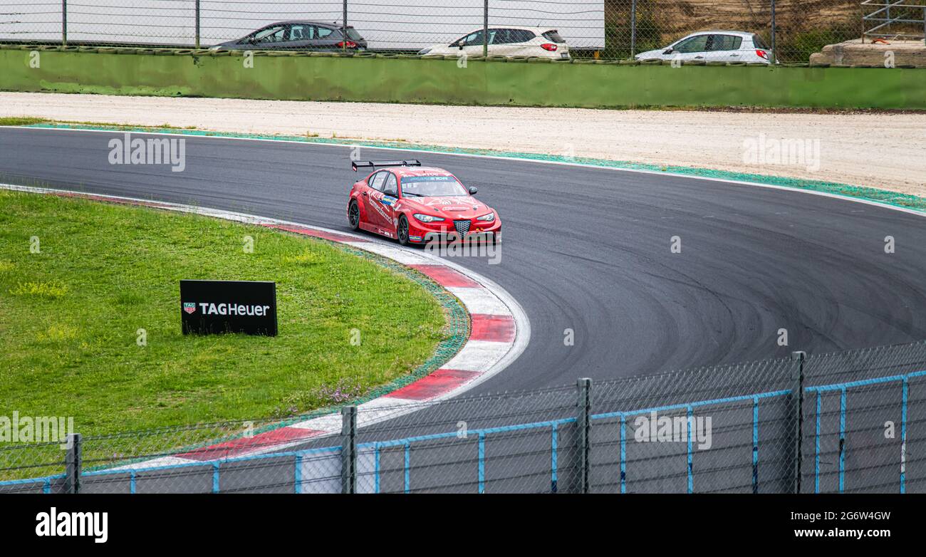 Vallelunga, Italy, June 19 2021, Pure ETCR Championship. Electric ...