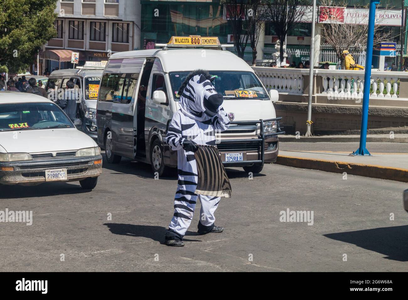 Traffic zebra bolivia hi-res stock photography and images - Alamy