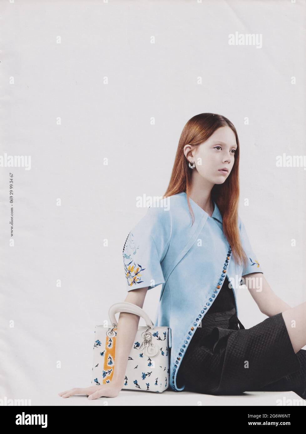 poster advertising Dior fashion house in paper magazine from 2015 year ...