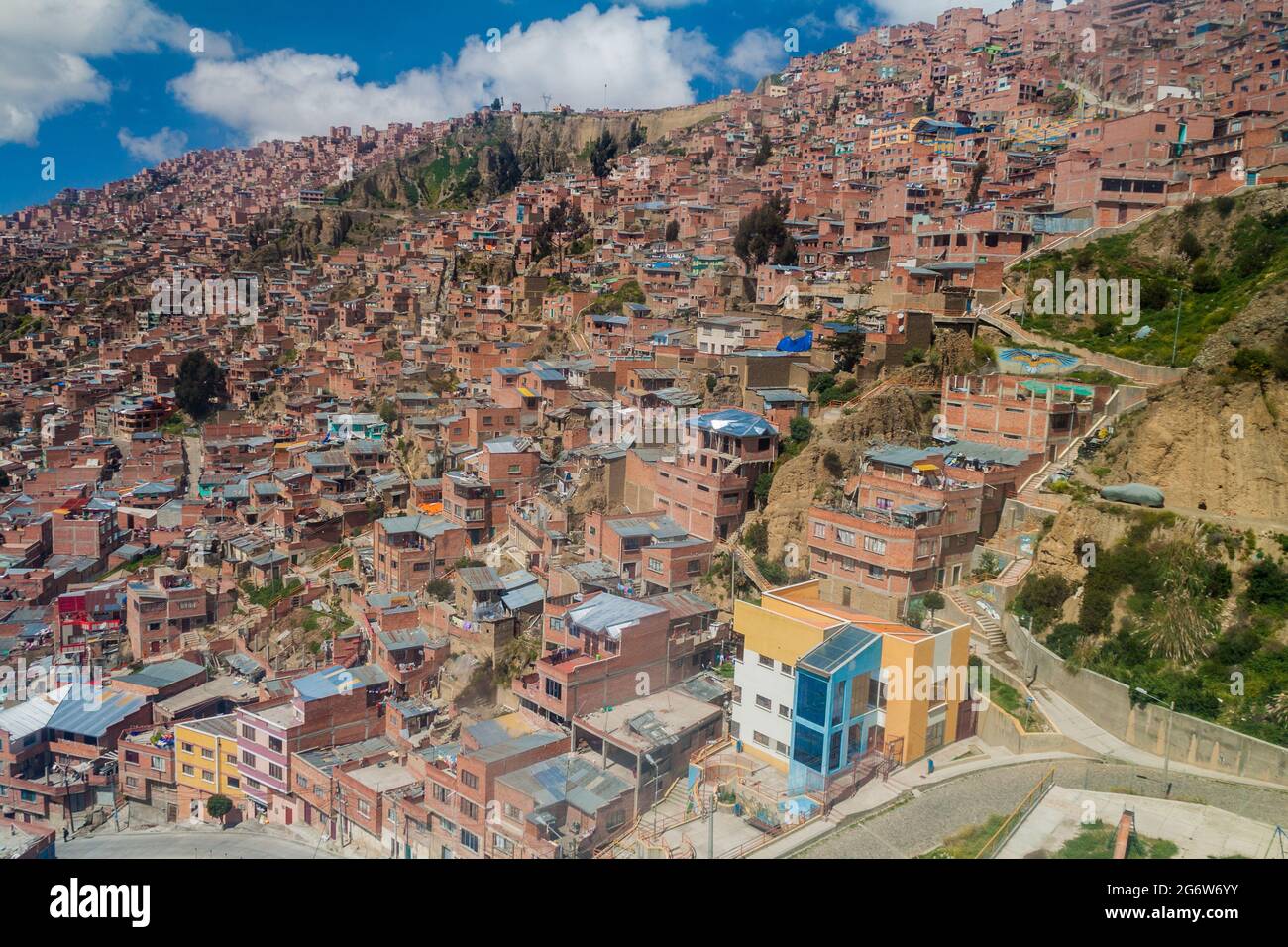Aerial view of La Paz, Bolivia Stock Photo - Alamy