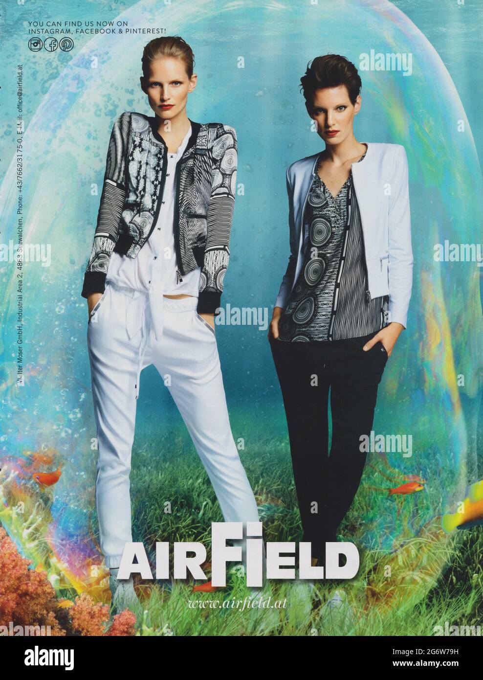 poster advertising Airfield fashion house in magazine from 2015 ...