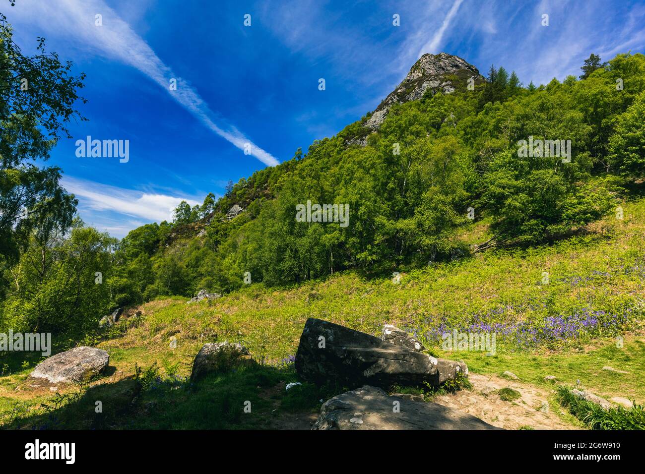 Loch katrine aerial view hi-res stock photography and images - Alamy