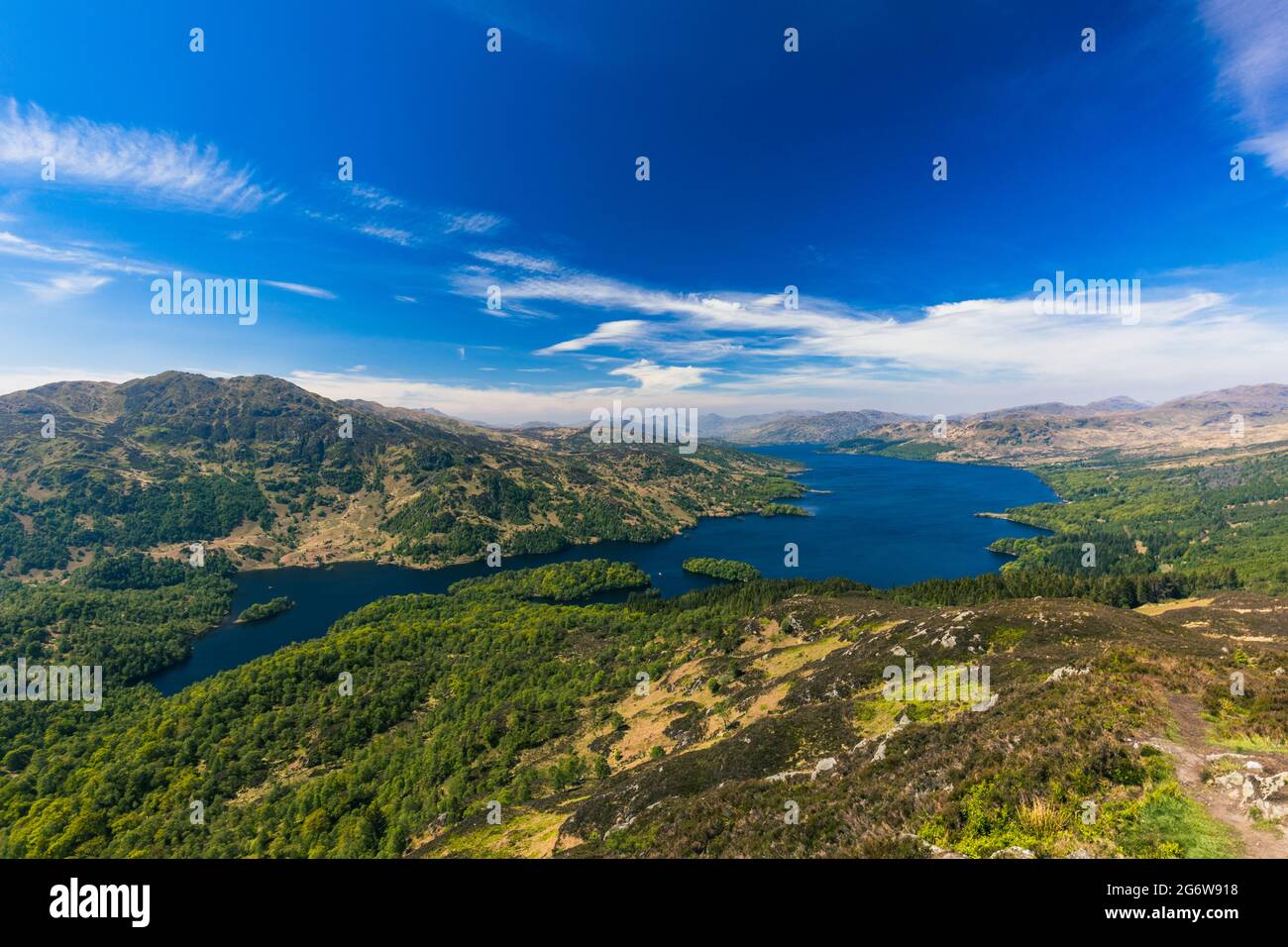 Loch katrine aerial view hi-res stock photography and images - Alamy