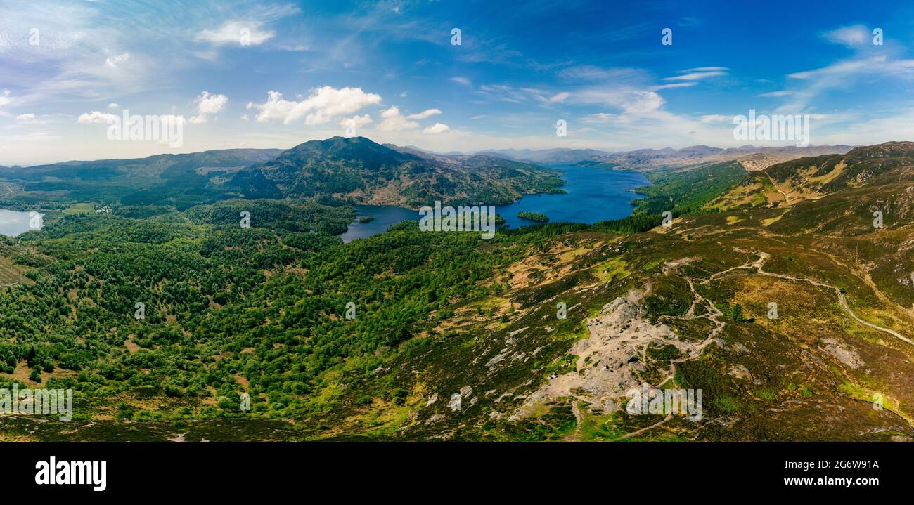 Loch katrine aerial view hi-res stock photography and images - Alamy