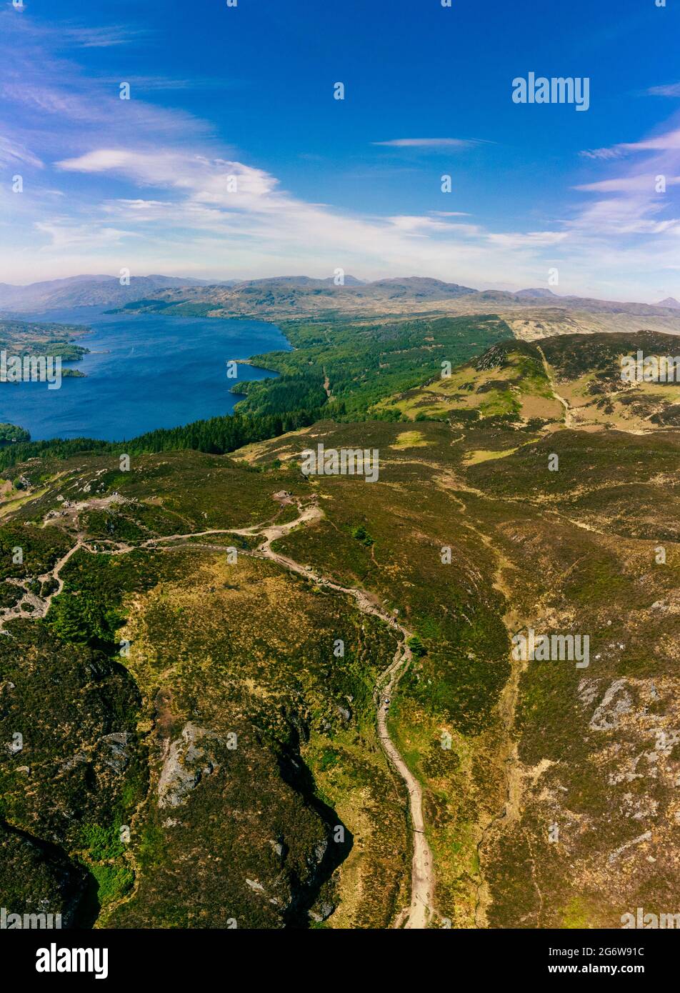 Loch katrine aerial view hi-res stock photography and images - Alamy