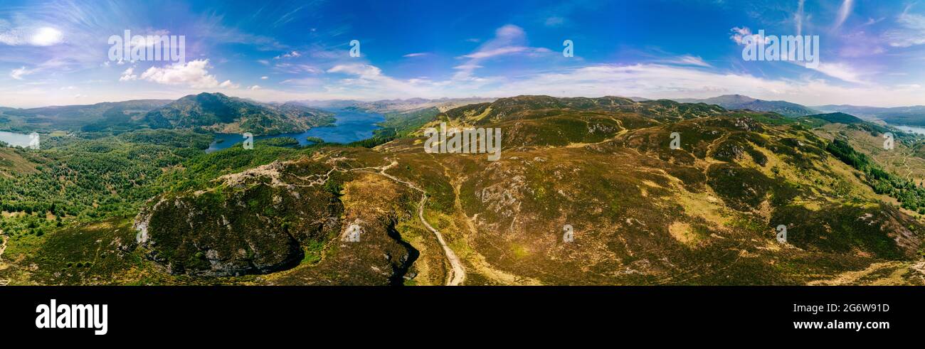 Loch katrine aerial view hi-res stock photography and images - Alamy
