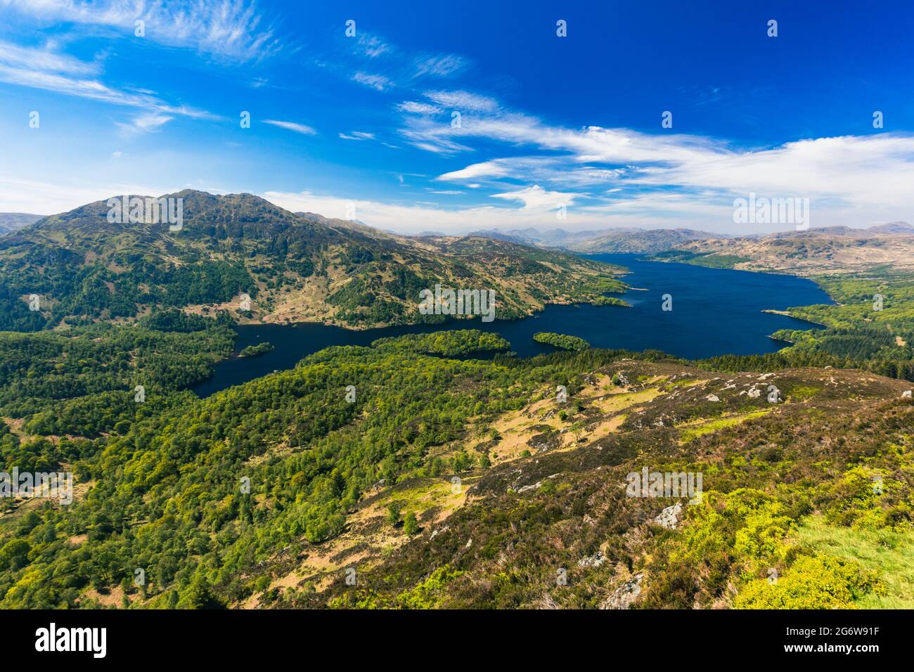 Loch katrine aerial view hi-res stock photography and images - Alamy