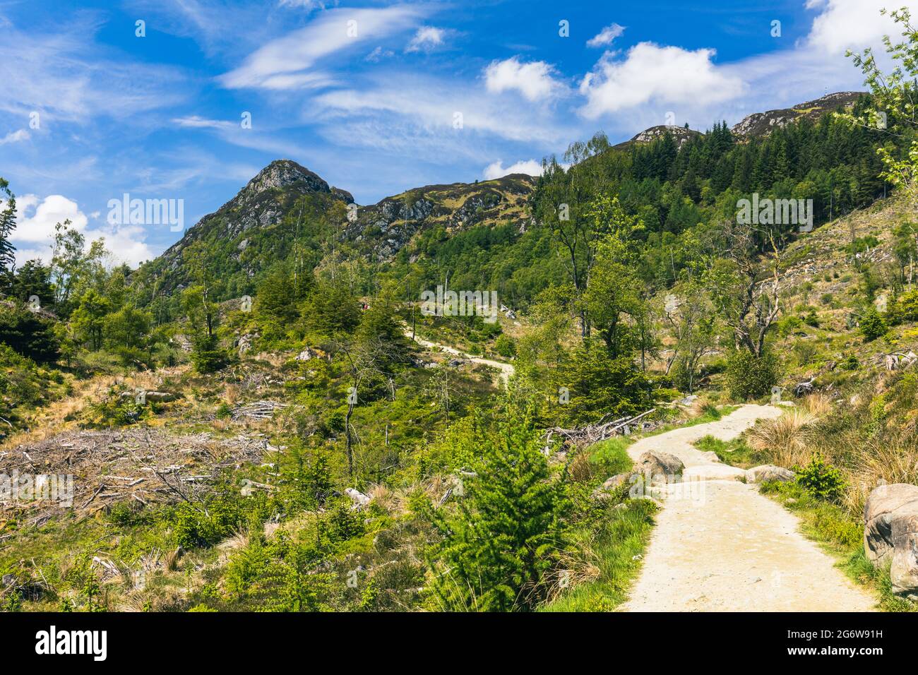 Loch katrine aerial view hi-res stock photography and images - Alamy