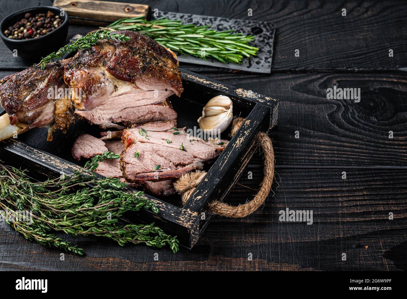Roasted mutton tray hi-res stock photography and images - Alamy