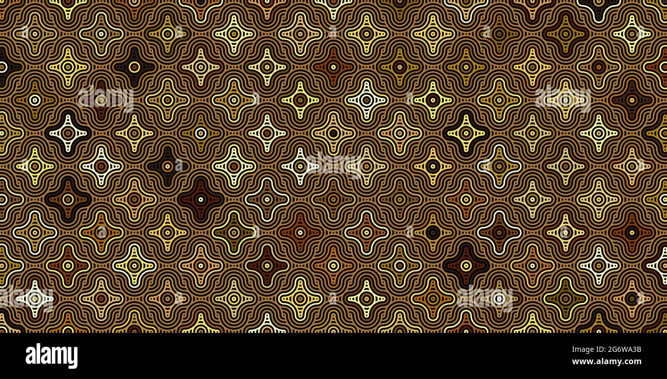 Abstract geometric pattern circles overlapping. Luxury of gold ...