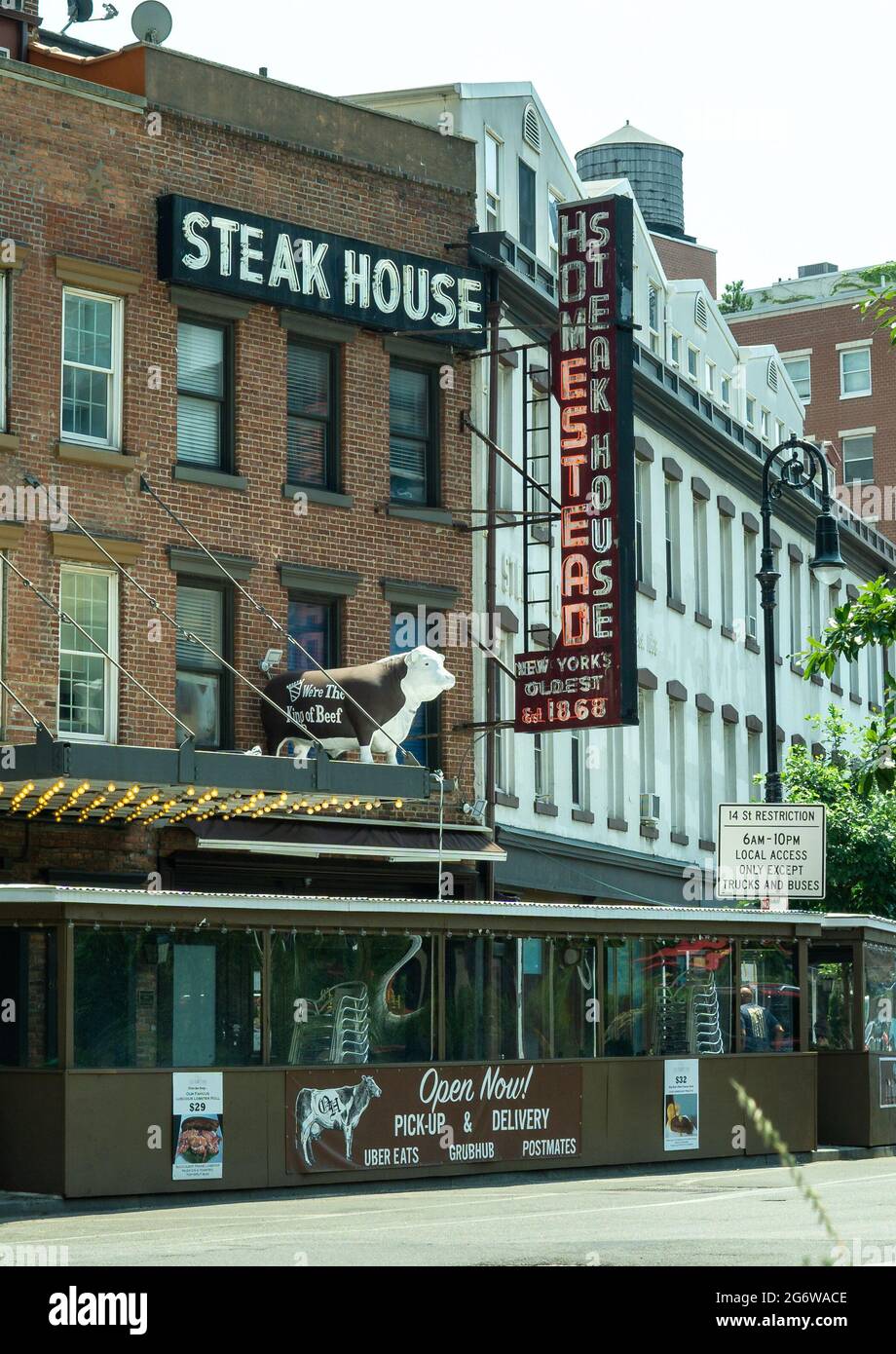 New York, NY - USA - July 6, 2021: Vertical view of the historic Old ...