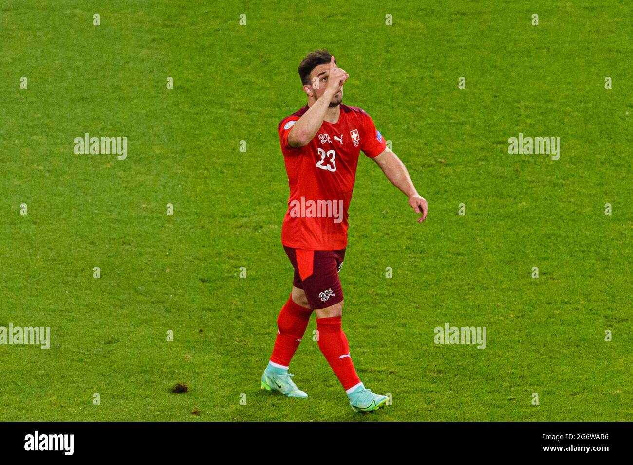 Baku, Azerbaijan - June 20: Xherdan Shaqiri of Switzerland celebrating ...