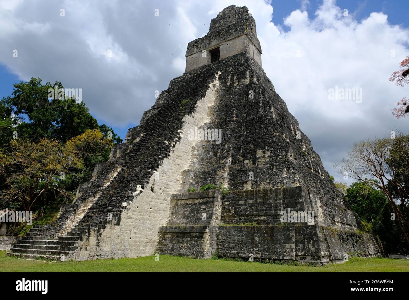 Guatemala Tikal National Park - The Great Jaguar Temple Pyramid ...
