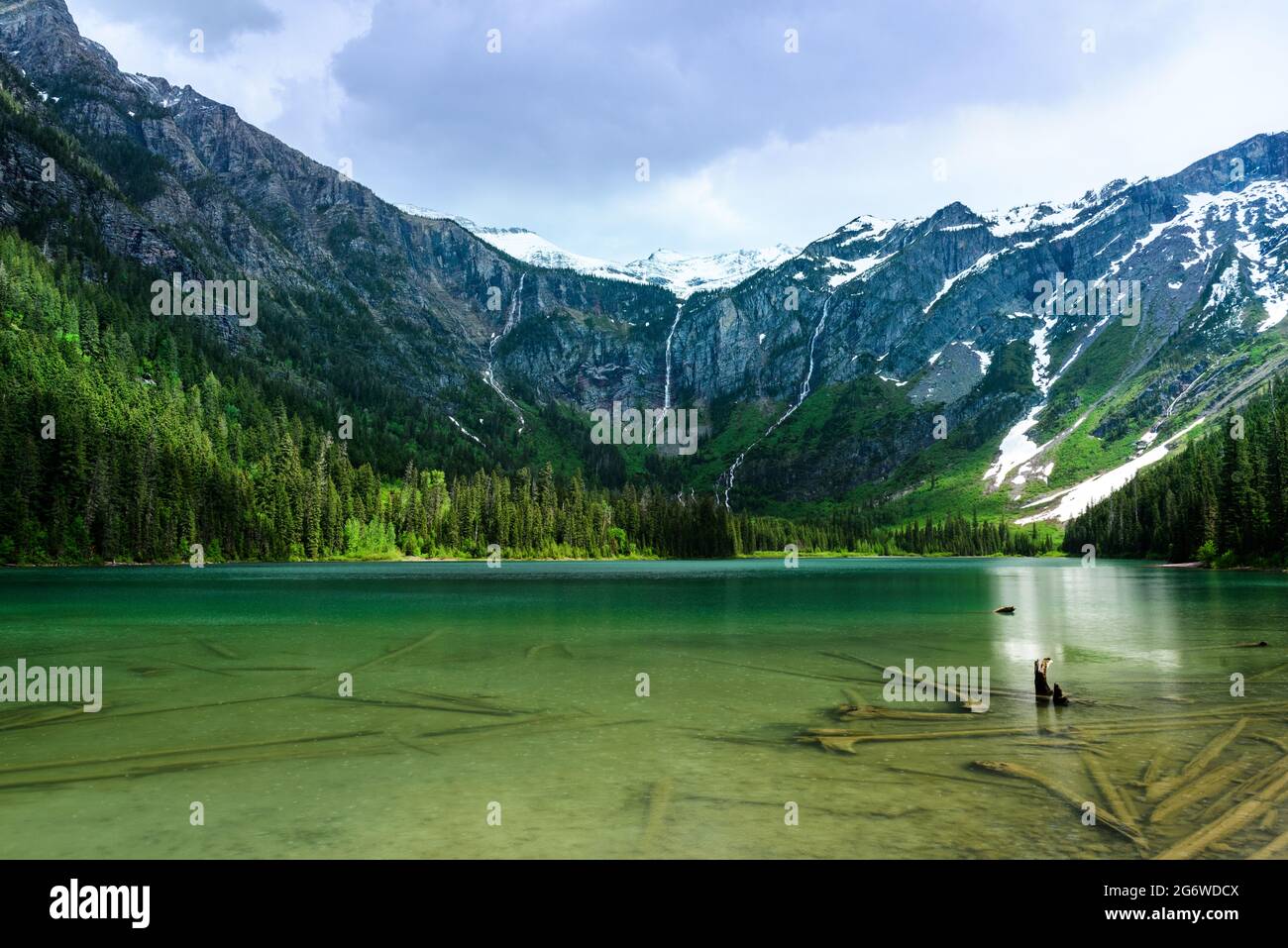 Avalanche trail glacier national park hi-res stock photography and ...