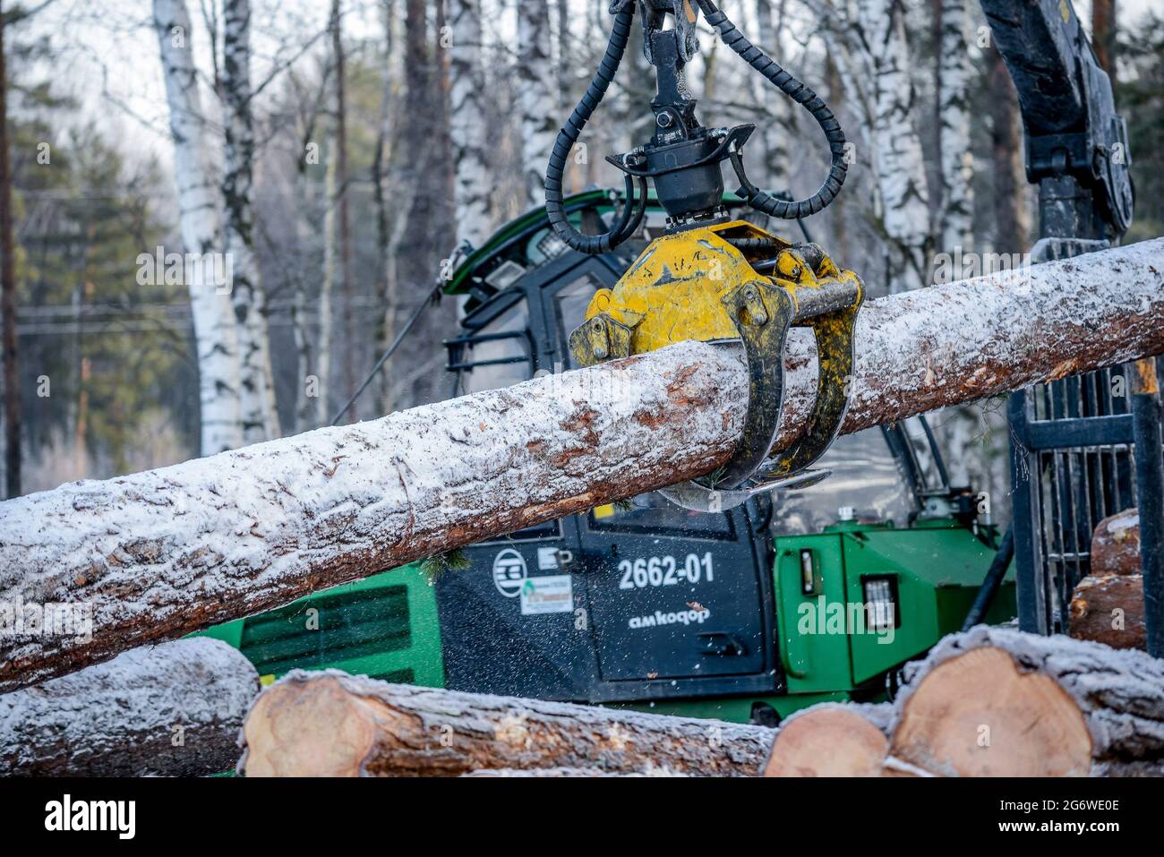 Belarus - 02.02.2015 - Machines for logging, timber production, men's ...