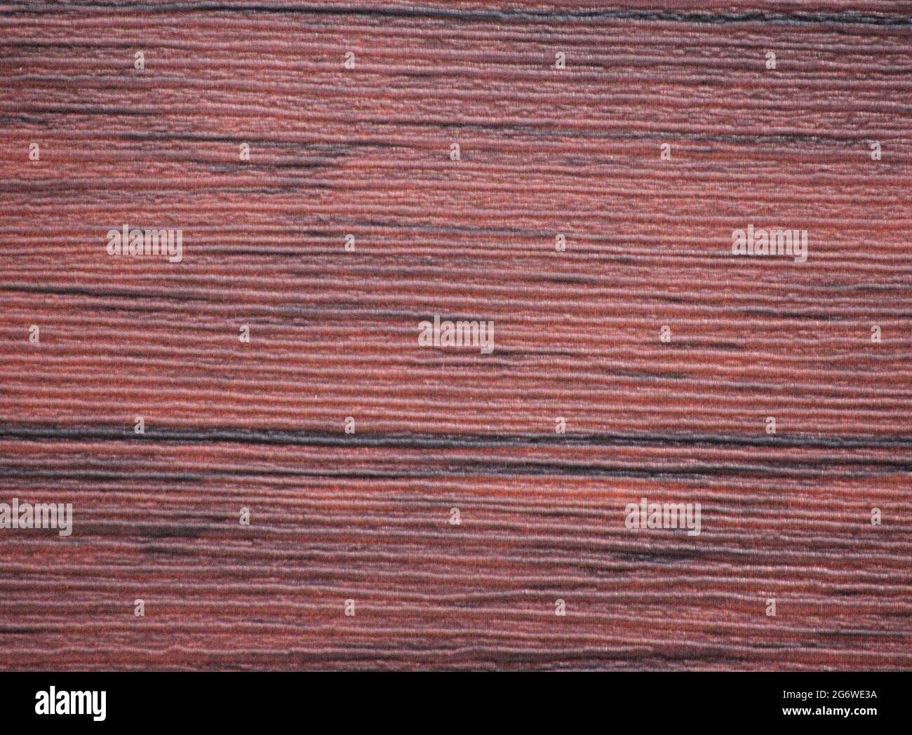 Mahogany, mahogany surface on a saw cut with small black stripes ...