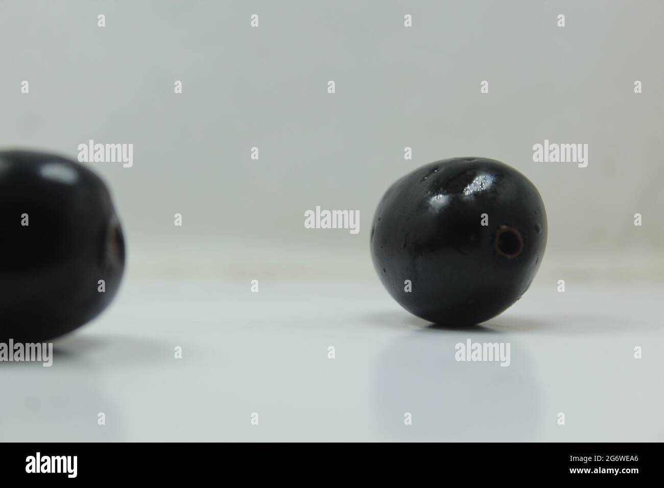 Java plum fruits on isolated white surface, juicy sweetness java plum ...