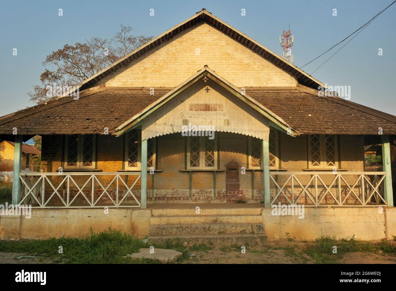 Historic Post Office in Kalaw, Shan State, Myanmar Stock Photo - Alamy