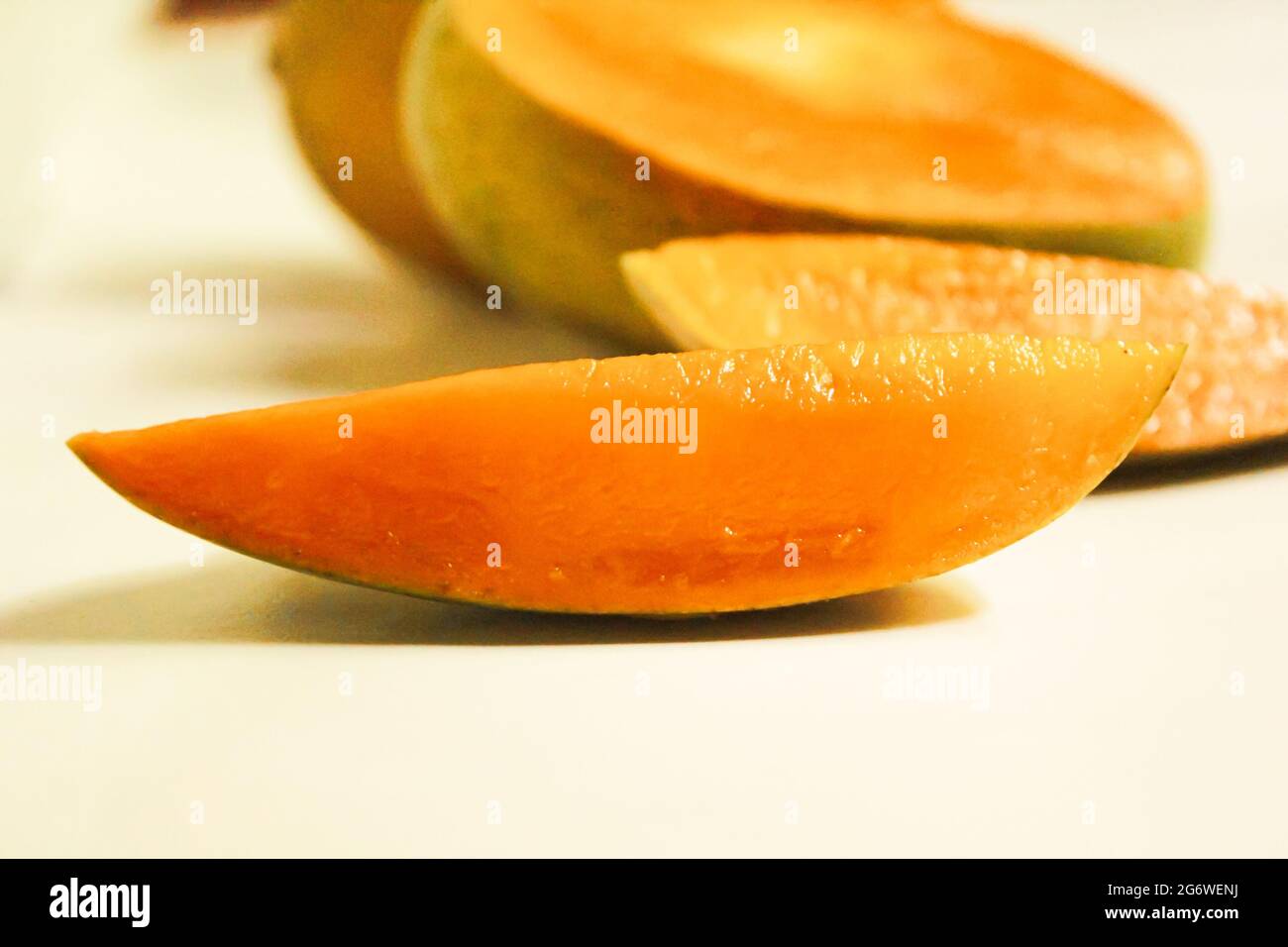 Mango fruit sliced cubes hi-res stock photography and images - Alamy