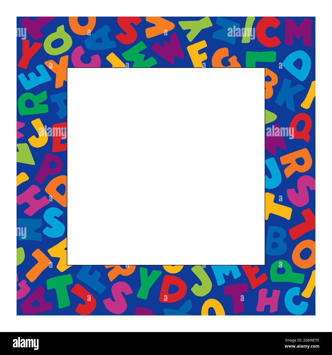 Blue letterhead flyer background Cut Out Stock Images & Pictures - Alamy