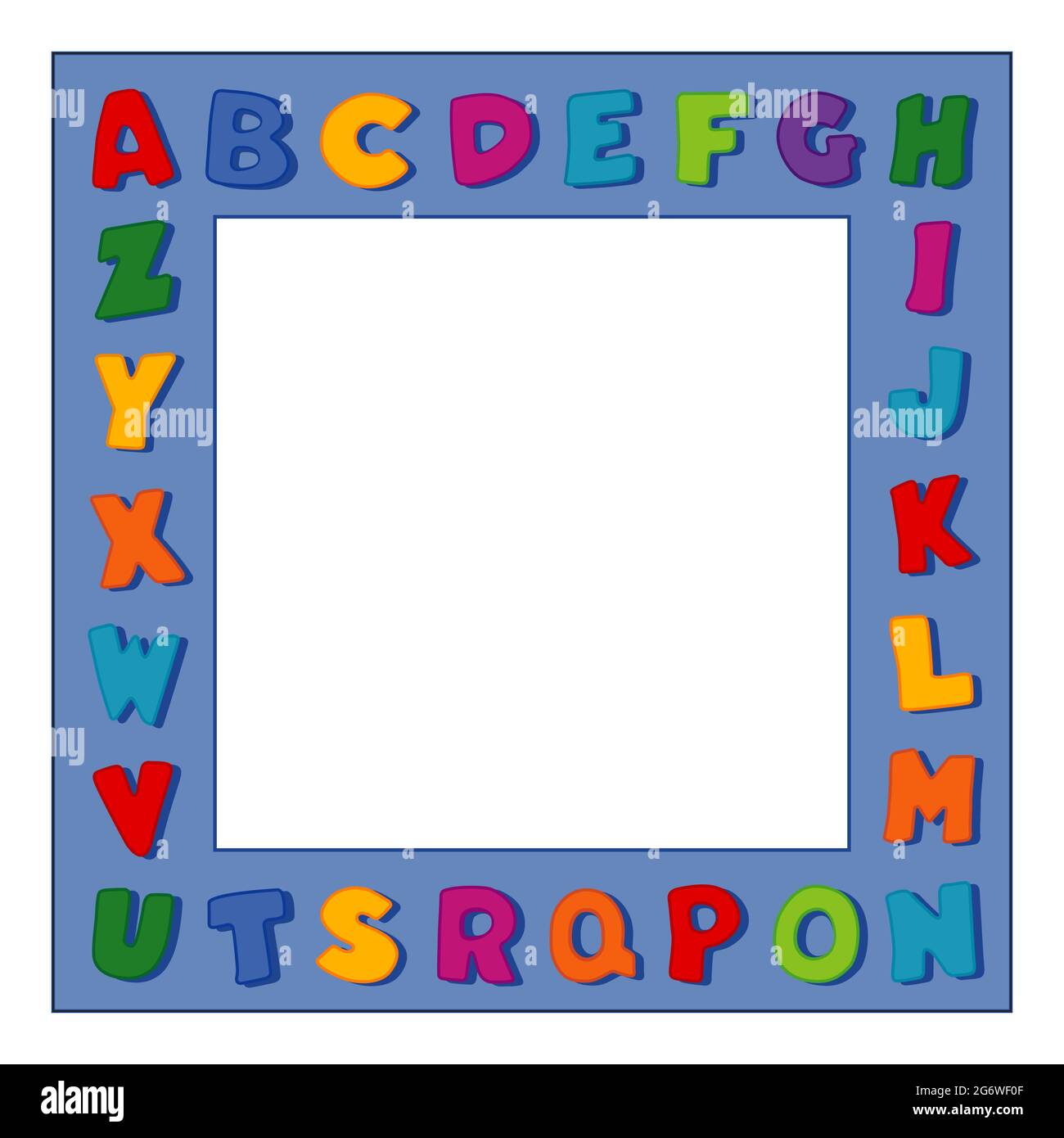 Blue letterhead flyer background Cut Out Stock Images & Pictures - Alamy