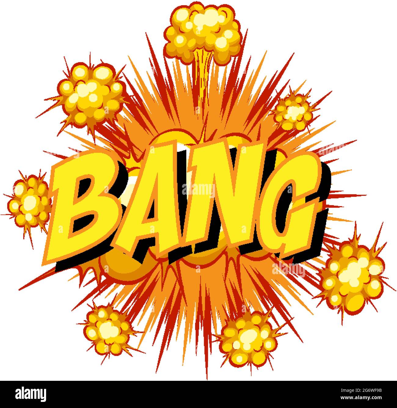 Comic speech bubble with bang text illustration Stock Vector Image ...