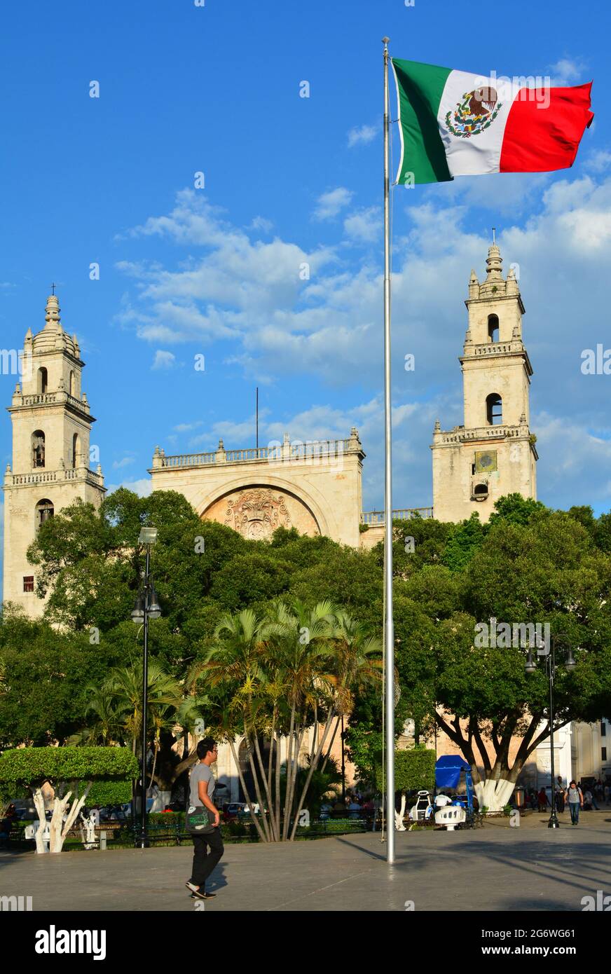 MEXICO. STATE OF YUCATAN. MERIDA. BUILT IN 1556, THE CATHEDRAL OF SAN ...
