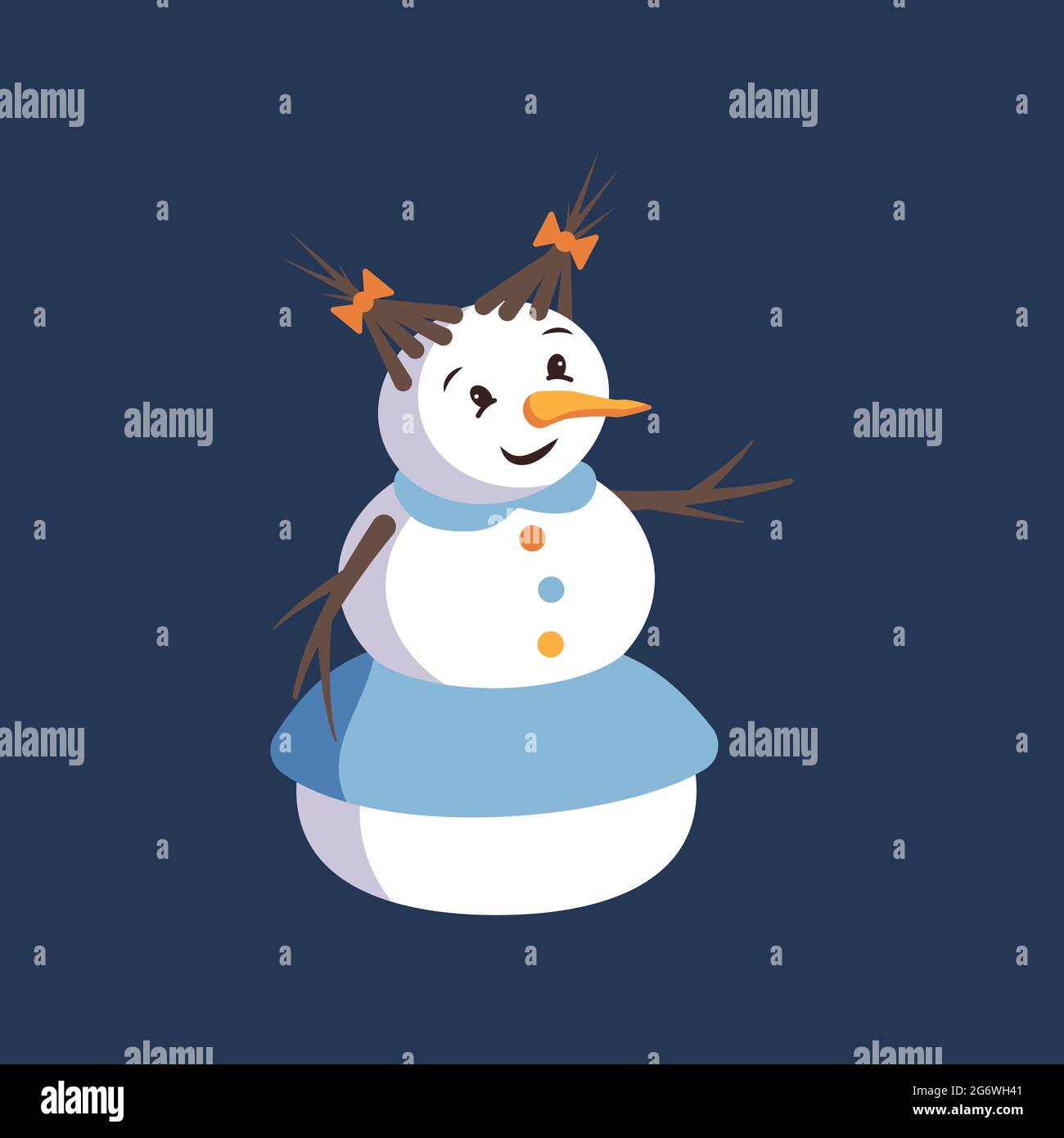 Festive background cheerful snowman Stock Vector Images - Alamy