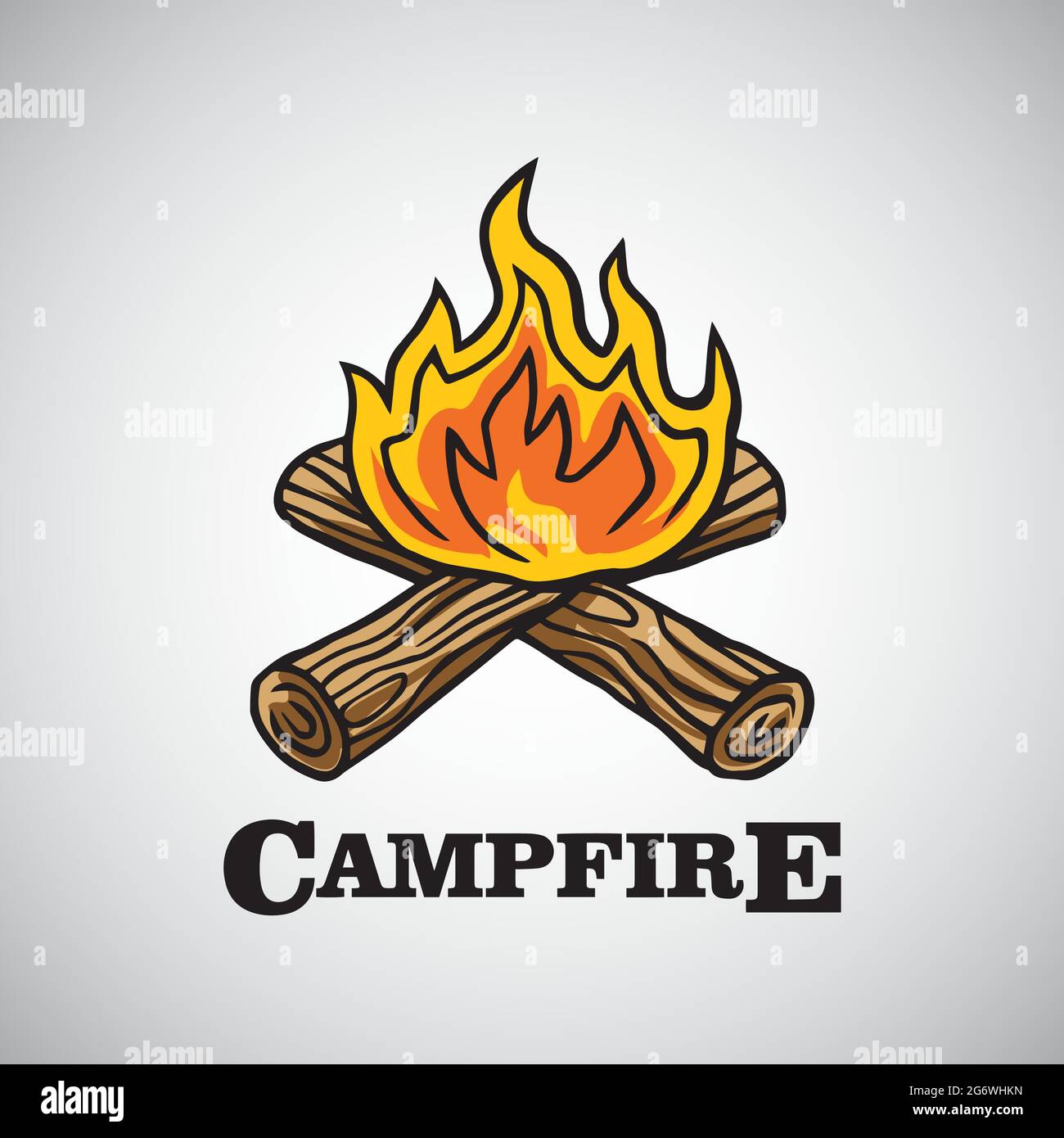 Campfire Logo Vector Stock Vector Image & Art - Alamy