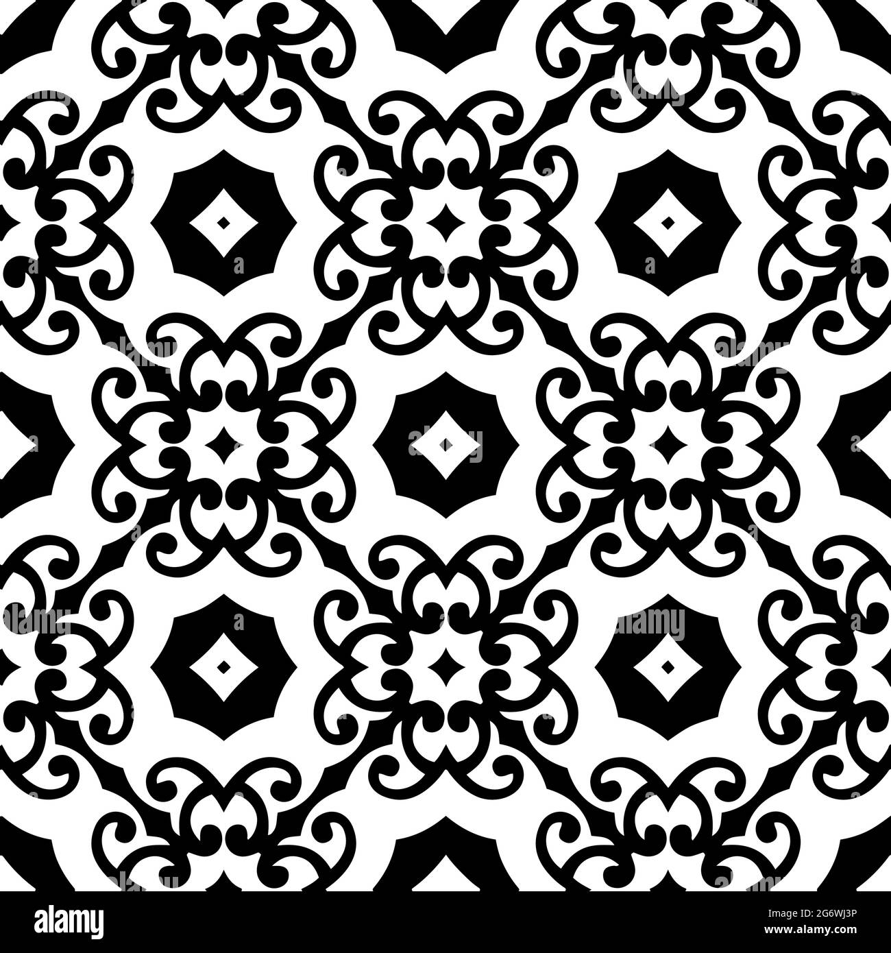 Seamless loral tile hi-res stock photography and images - Alamy