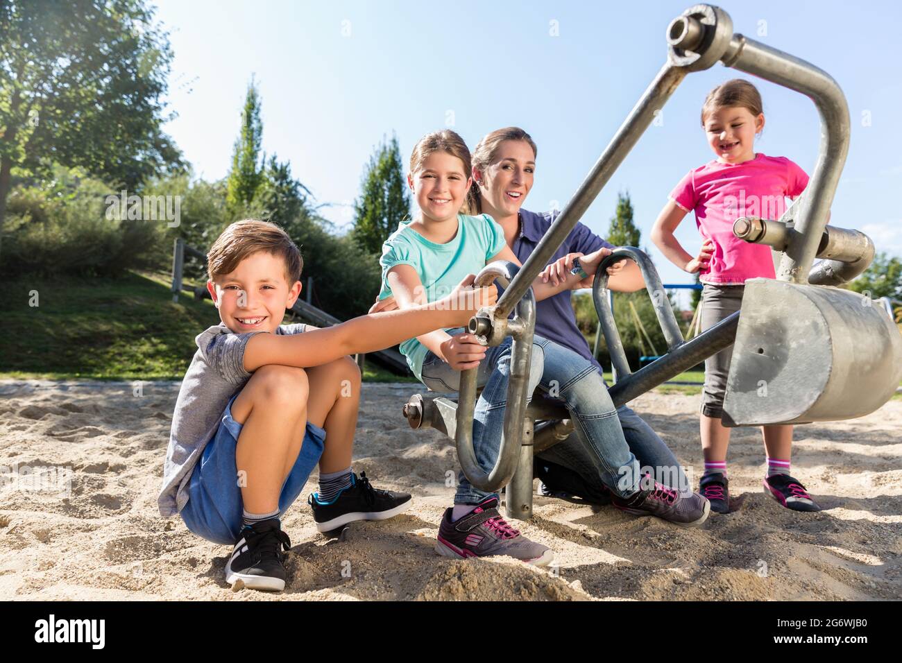 Kids Fighting In A Sandbox