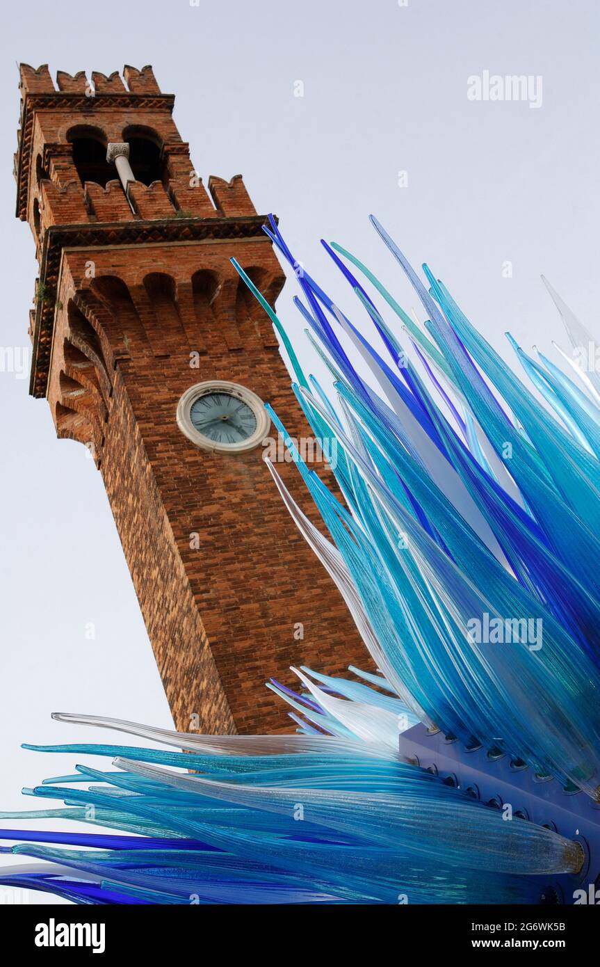 ITALY. VENETIA. VENICE. GLASS SCULPTURE ON THE ISLAND OF MURANO Stock ...